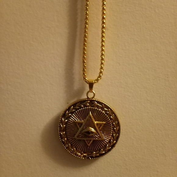 Accessories | New Egyptian Illuminati Allseeing Eye Gold Fashion ...